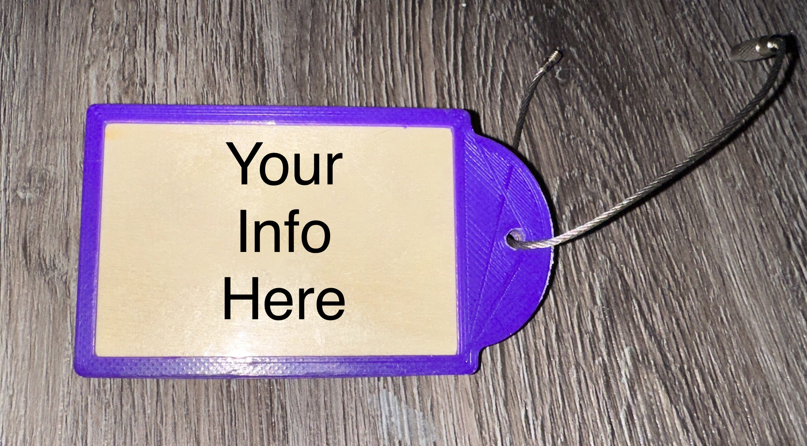 Custom College Laser Engraved 3D Printed Luggage Tag - Etsy