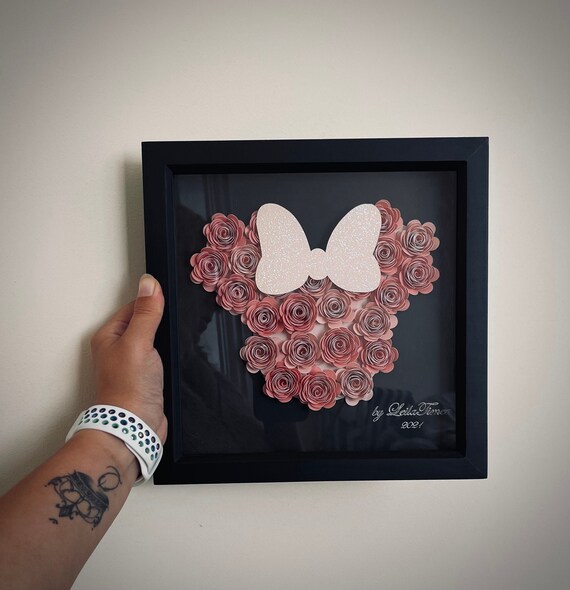 3D Paper Flower Shadow Box - Etsy UK