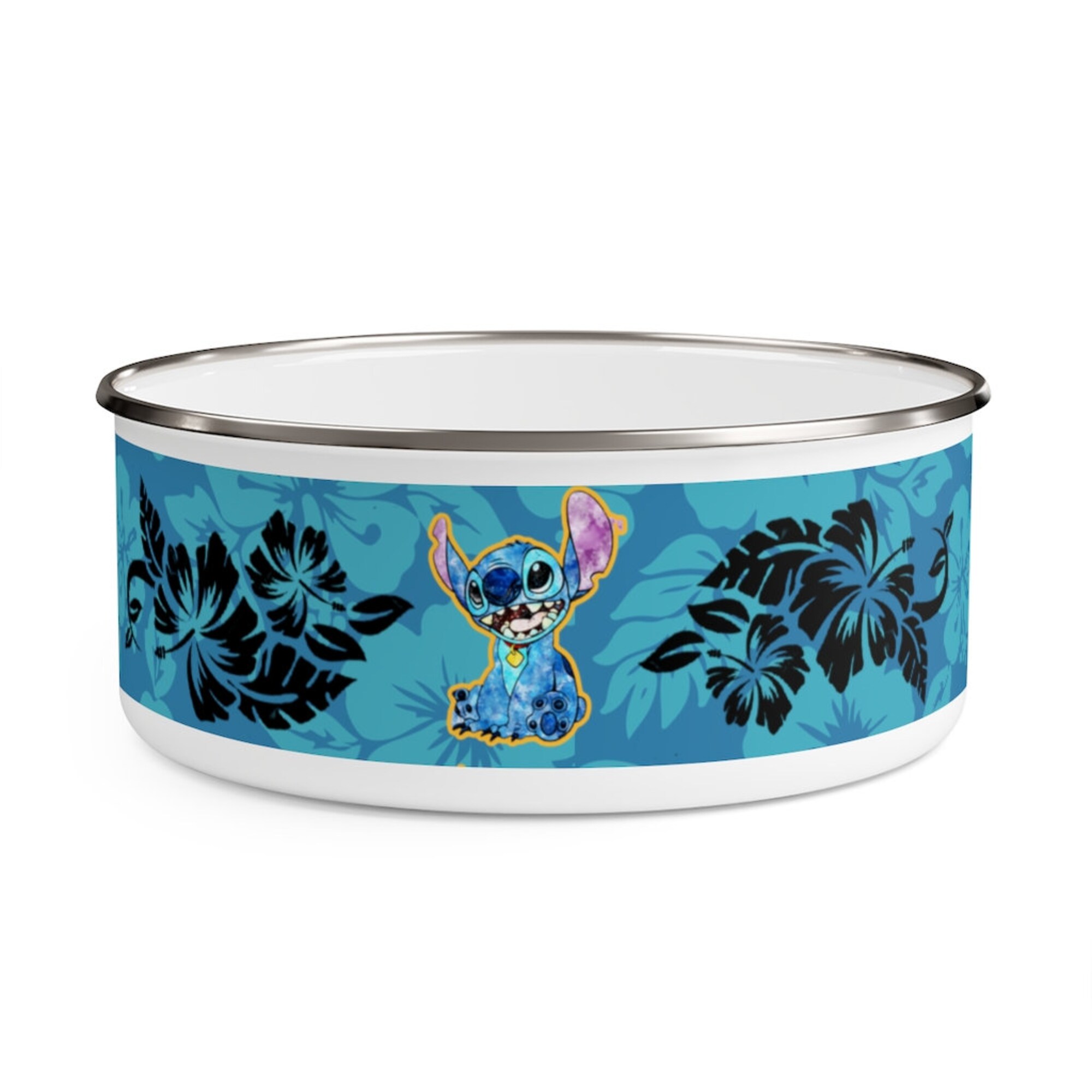 Disney Stitch Enamel Bowl With Lid