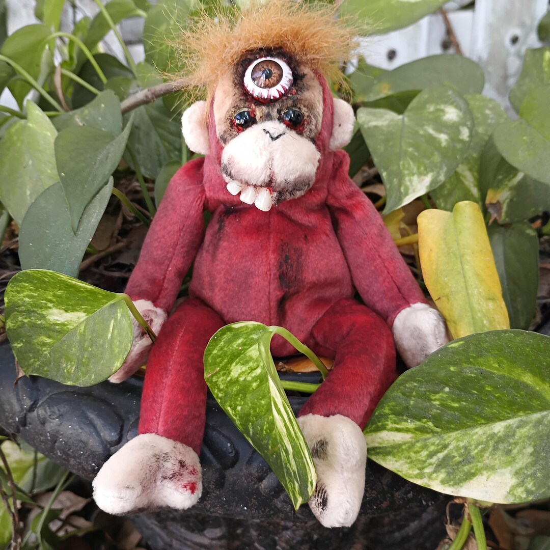 Recycled Beanie Babies, Schweetheart Red Monkey, Emotional Support ...