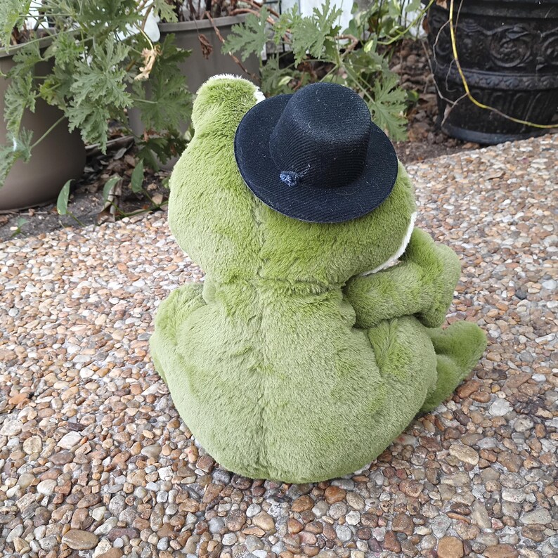 Creepy One Eye Green Frog Plushie Recycled 10 Inches Tall Nathaniel - Etsy