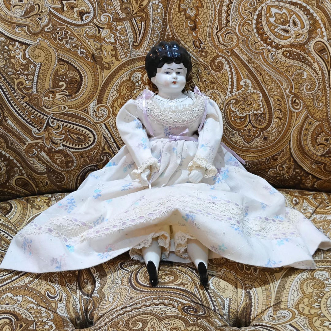 12 Inches Antique Vintage China Doll With Porcelain Limbs, Helen ...
