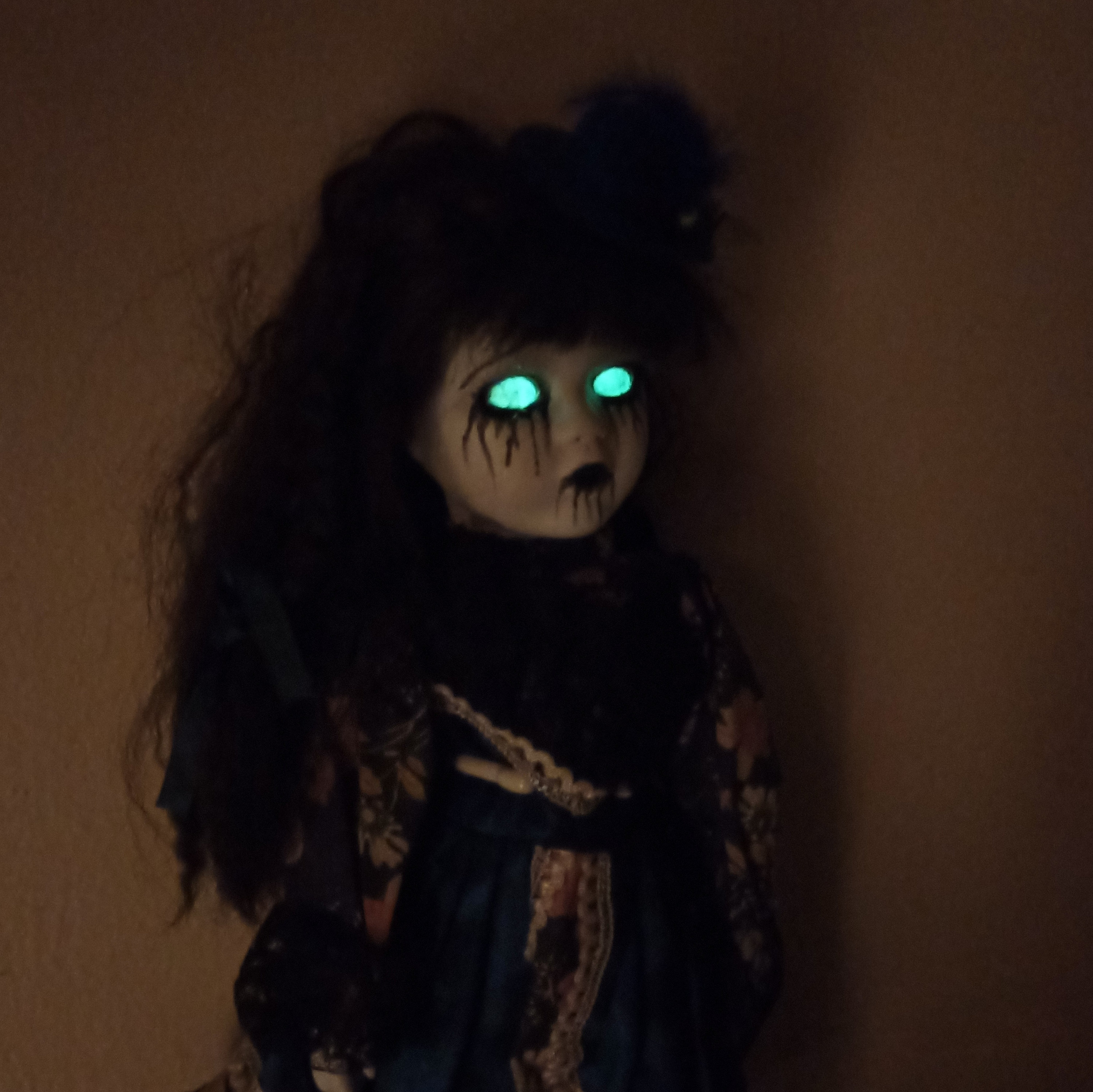 Meet Daisy, 16 Inch Tall Ceramic Doll, Spooky Doll, Glow in the Dark ...