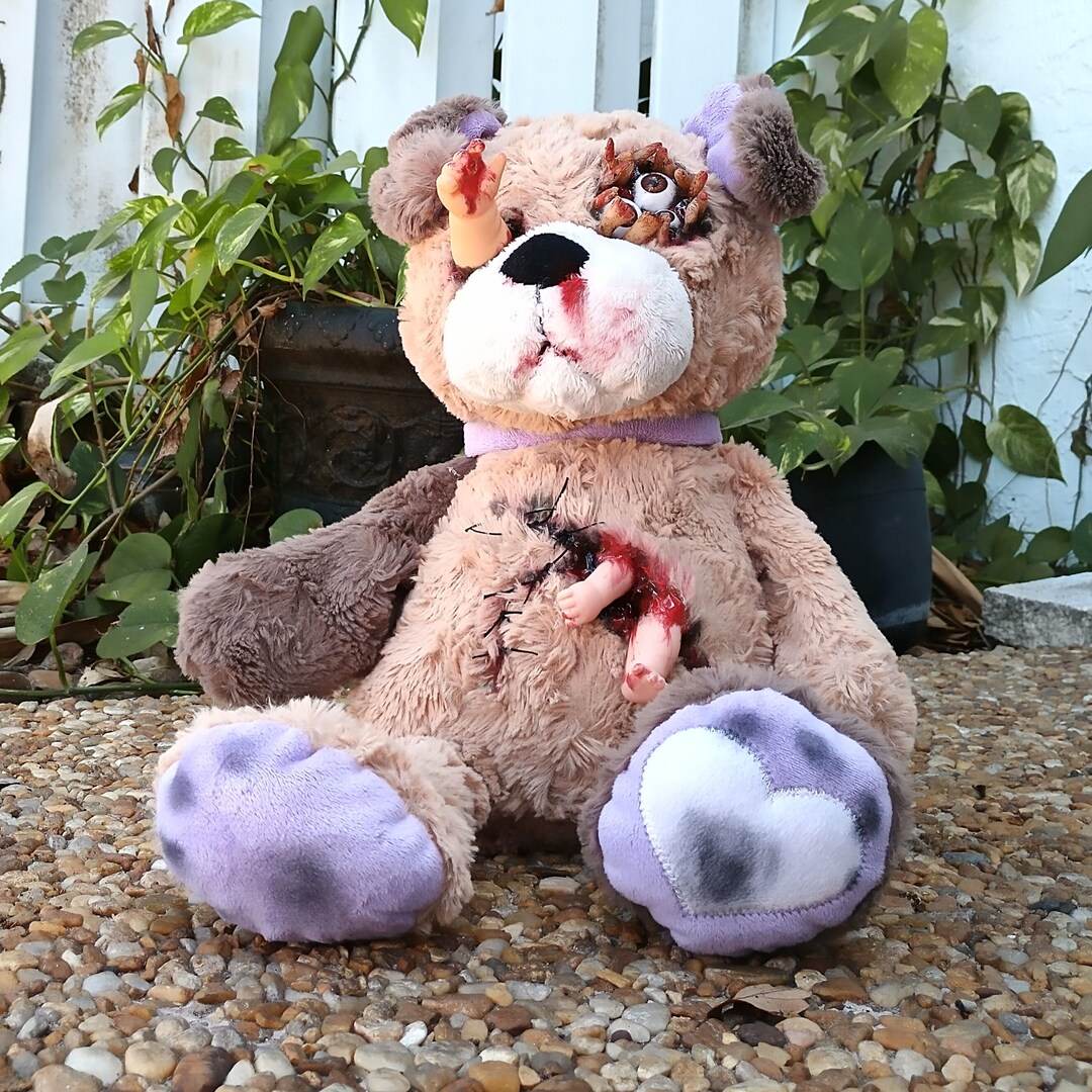 Creepy Puddlekin Dog Plushie: Horror Stuffed Animal Oddity - Etsy