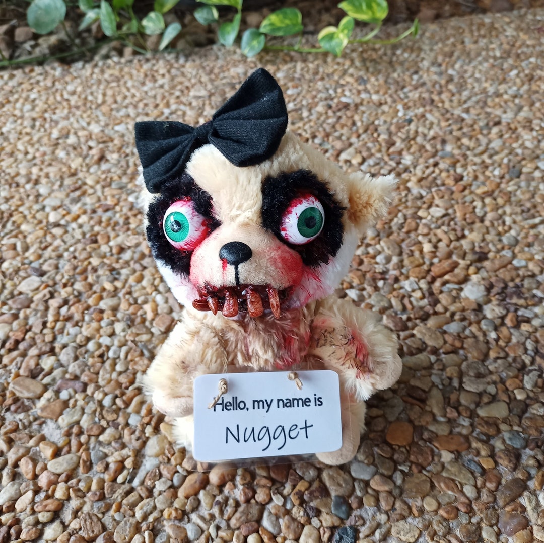 Creepy Plushies, Scary Plushy, Stuffed Animal, Nugget Bear, Monster ...