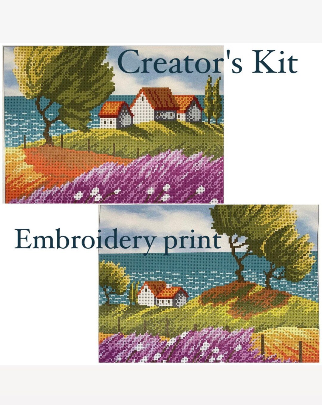 Lavender Coast Art Wool Tapestry Kit! Felting Picture Beginners Welcome ...