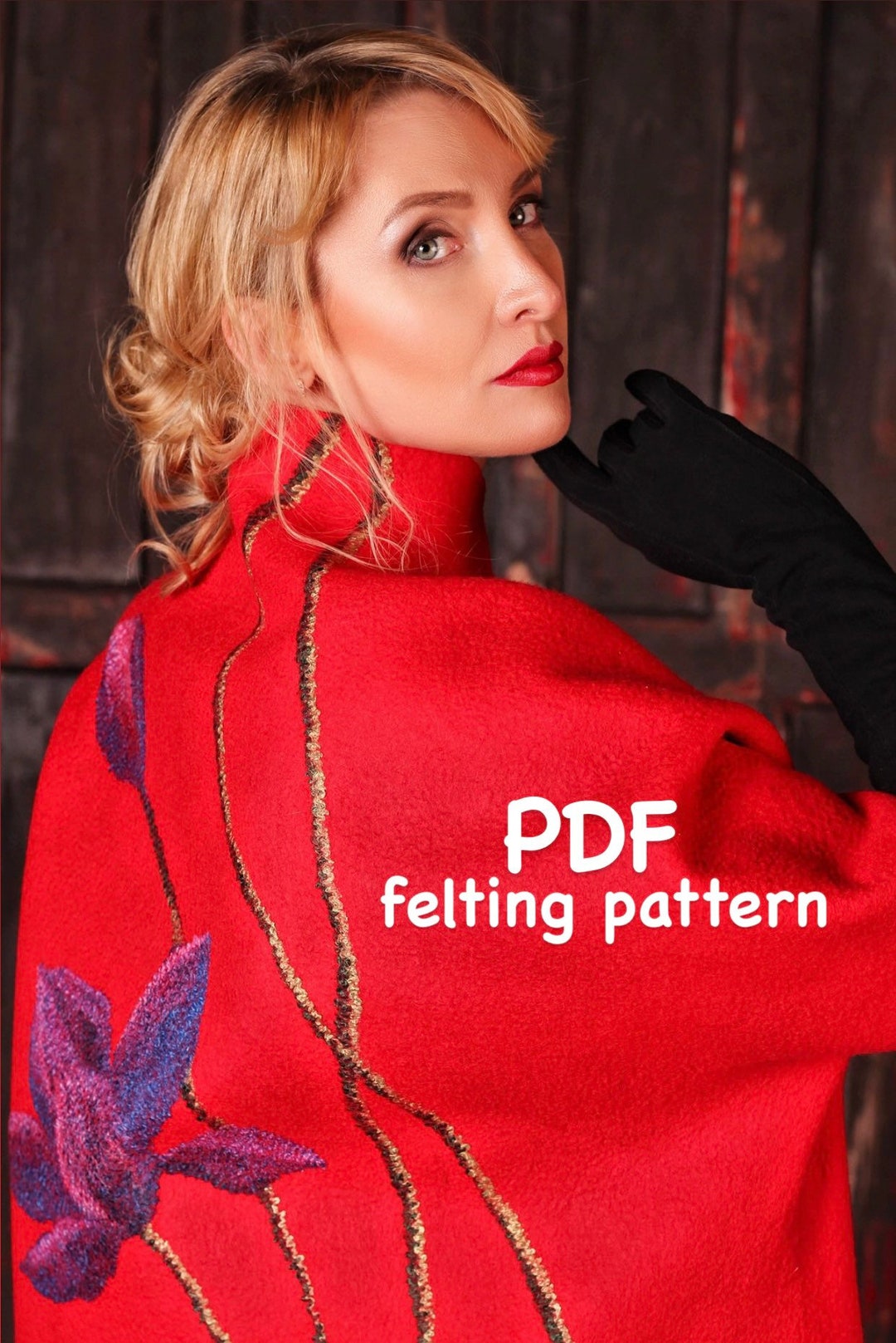 Felt Coat Template Manual PDF. Ready-made Template for Wet Felting ...