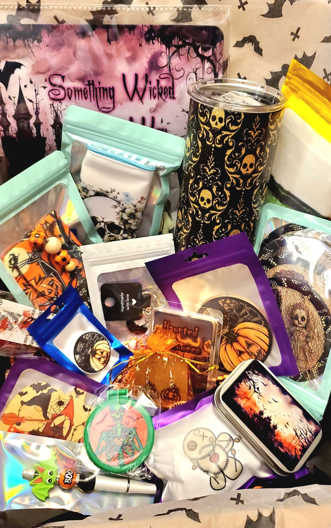 Fall Halloween Horror Themed Mystery Box Multiple Size Options Handmade ...