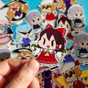 Touhou Project Meme Stickers reimu, Sakuya, Flandre, Remilia, Cirno ...