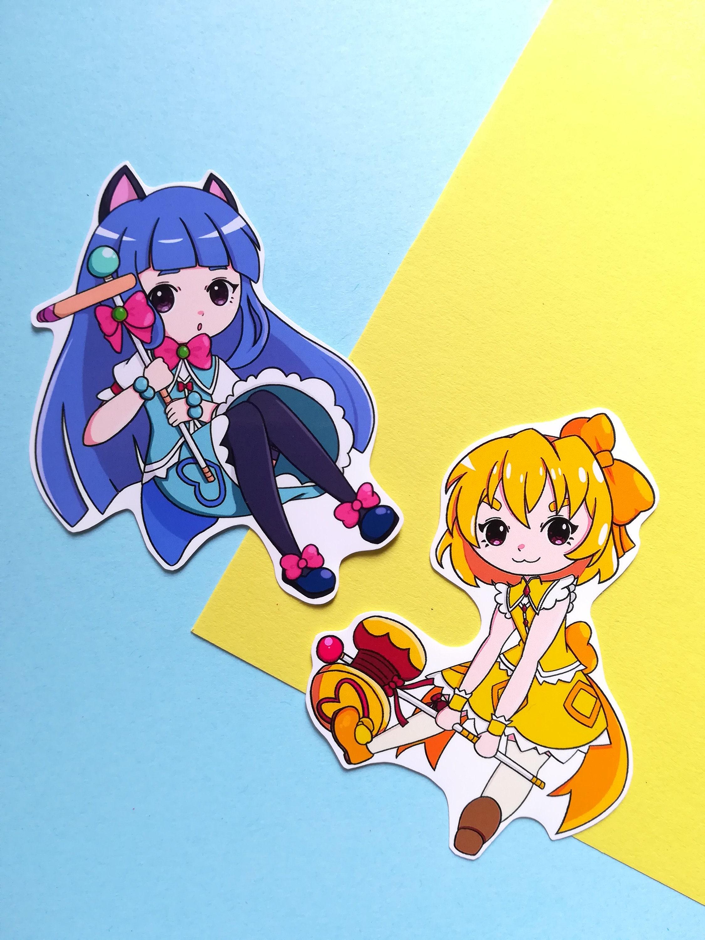 Satoko & Rika Magical Girl Sticker Higurashi No Naku Koro Ni - Etsy