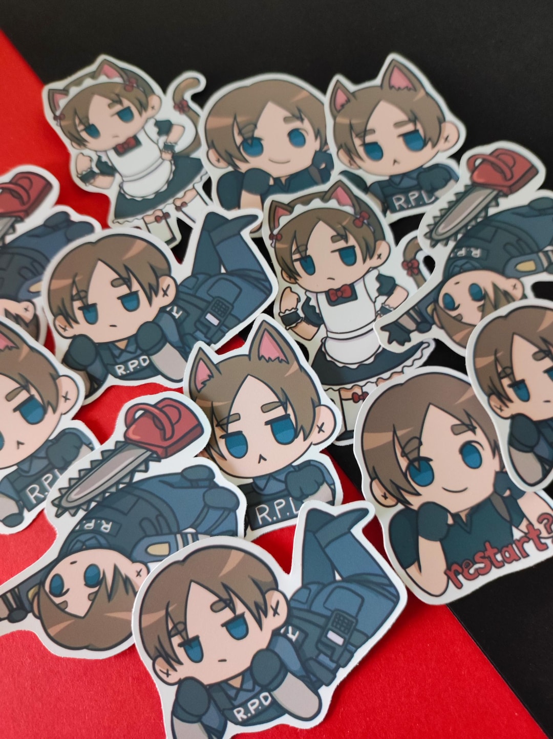 Leon S Kennedy Resident Evil Sticker Set - Etsy