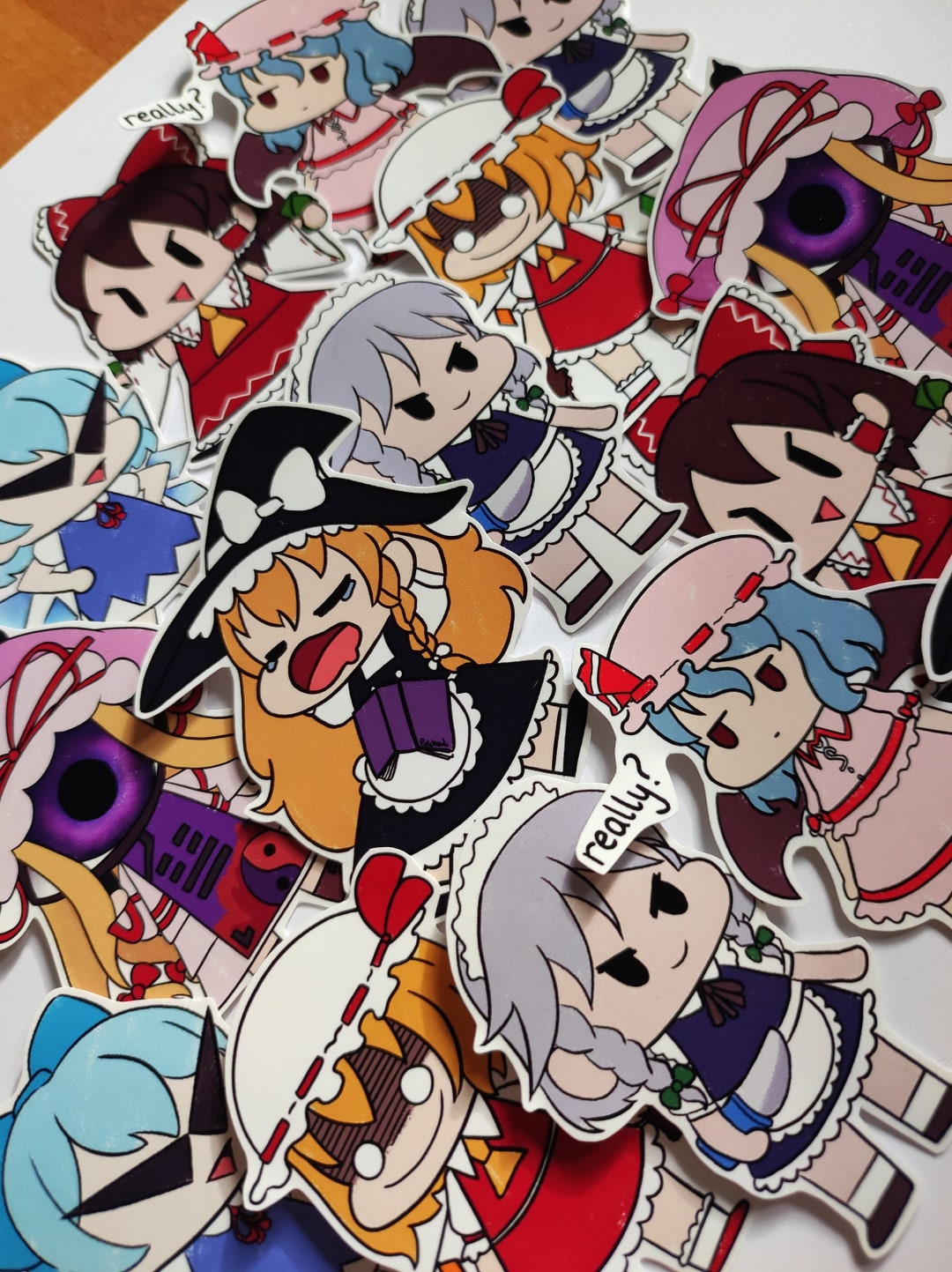 Touhou Project Meme Stickers (reimu, Sakuya, Flandre, Remilia, Cirno ...