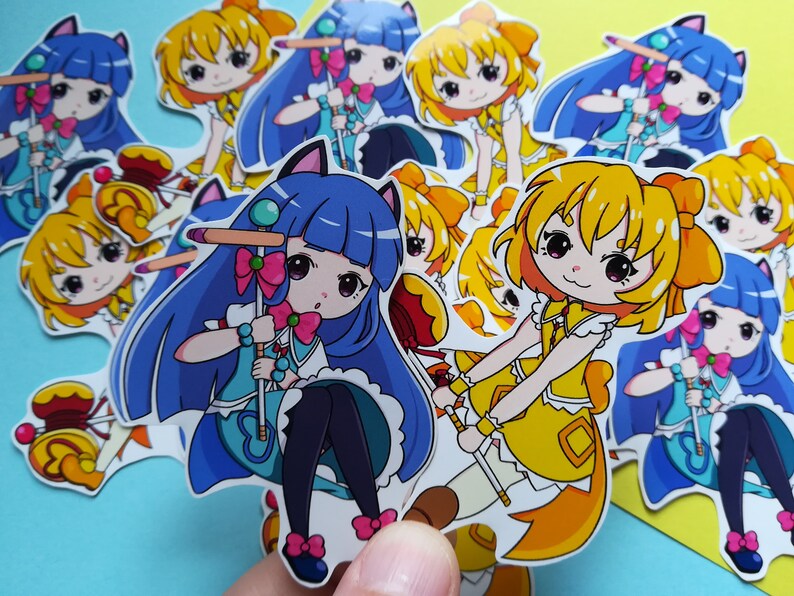 Satoko & Rika Magical Girl Sticker Higurashi No Naku Koro Ni - Etsy