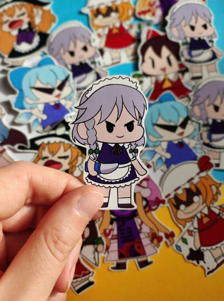 Touhou Project Meme Stickers reimu Sakuya Flandre Remilia - Etsy