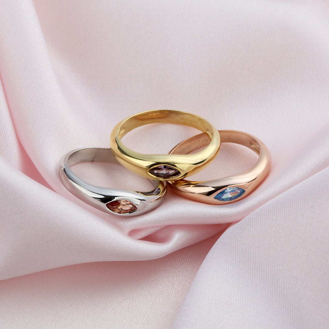Birthstone Rings Personalized Gifts Gifts for Her Christmas Gifts Gold ...