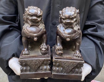 Female Foo Dog Statue - Etsy