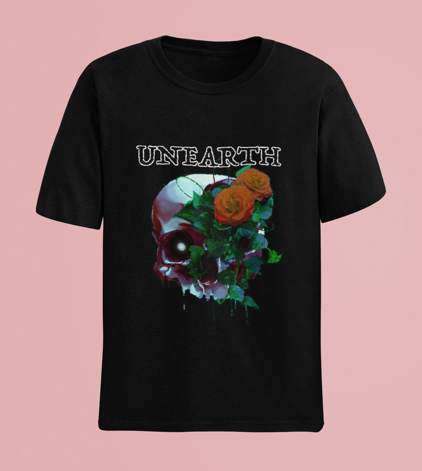 UNEARTH Skull Shirt, Sugar Skull Art Tshirt Gift for Her and Him ...