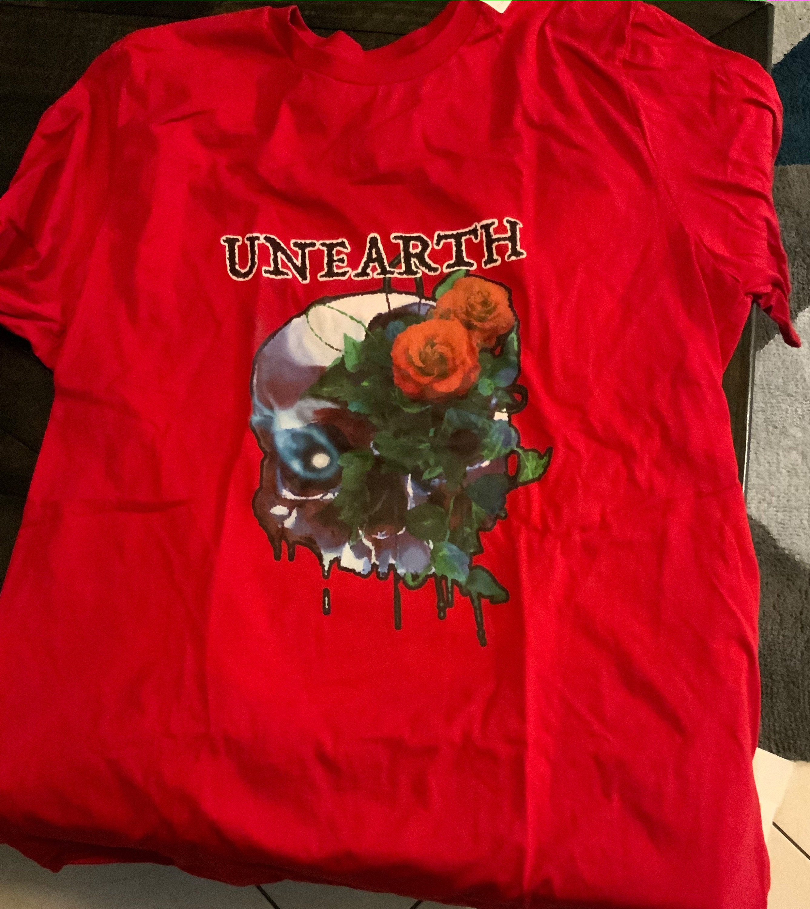 UNEARTH Skull Shirt, Sugar Skull Art Tshirt Gift for Her and Him ...