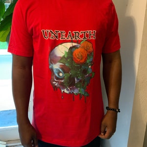 UNEARTH Skull Shirt, Sugar Skull Art Tshirt Gift for Her and Him ...