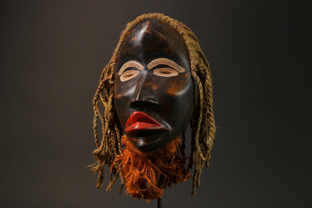 African Tribal Wooden Hand Mask Wood Dan Wooden Dan Mano Mask-g2536 - Etsy