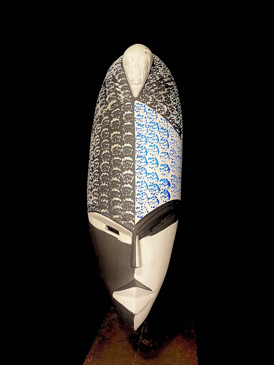 African Mask Decorative African Mid-century Mask Carved Tribal Mask ...