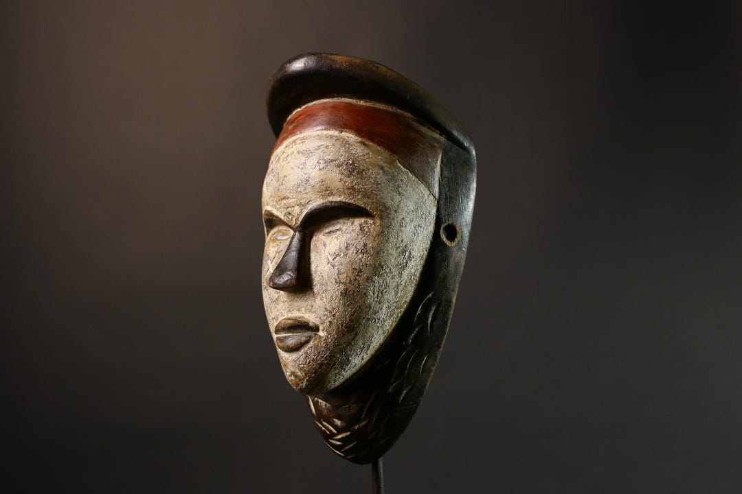 African Mask Authentic Lega Mask Art Congo Bwami Cultural Decor Unique ...