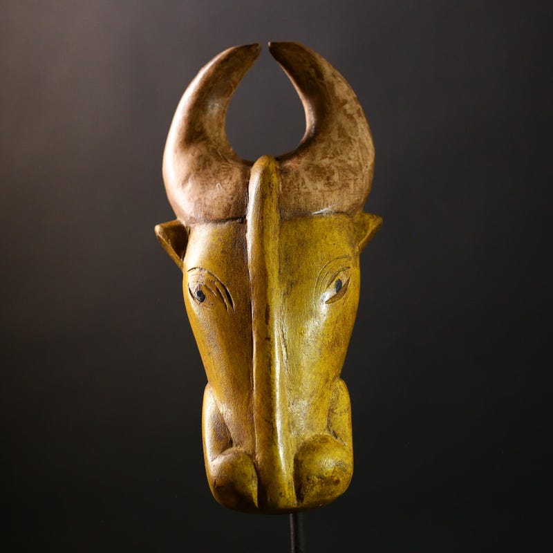 Bull Mask - Etsy
