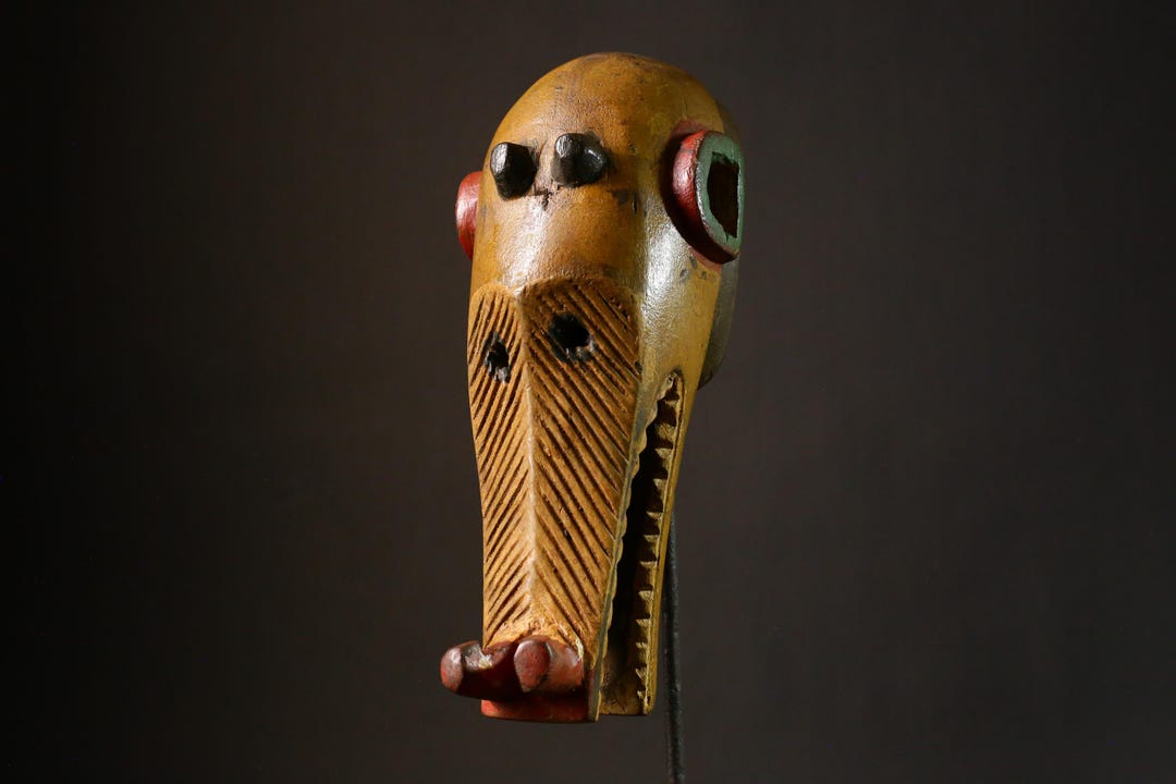 African Senufo Firespitter Helmet Mask 20th Century Tribal Art ...