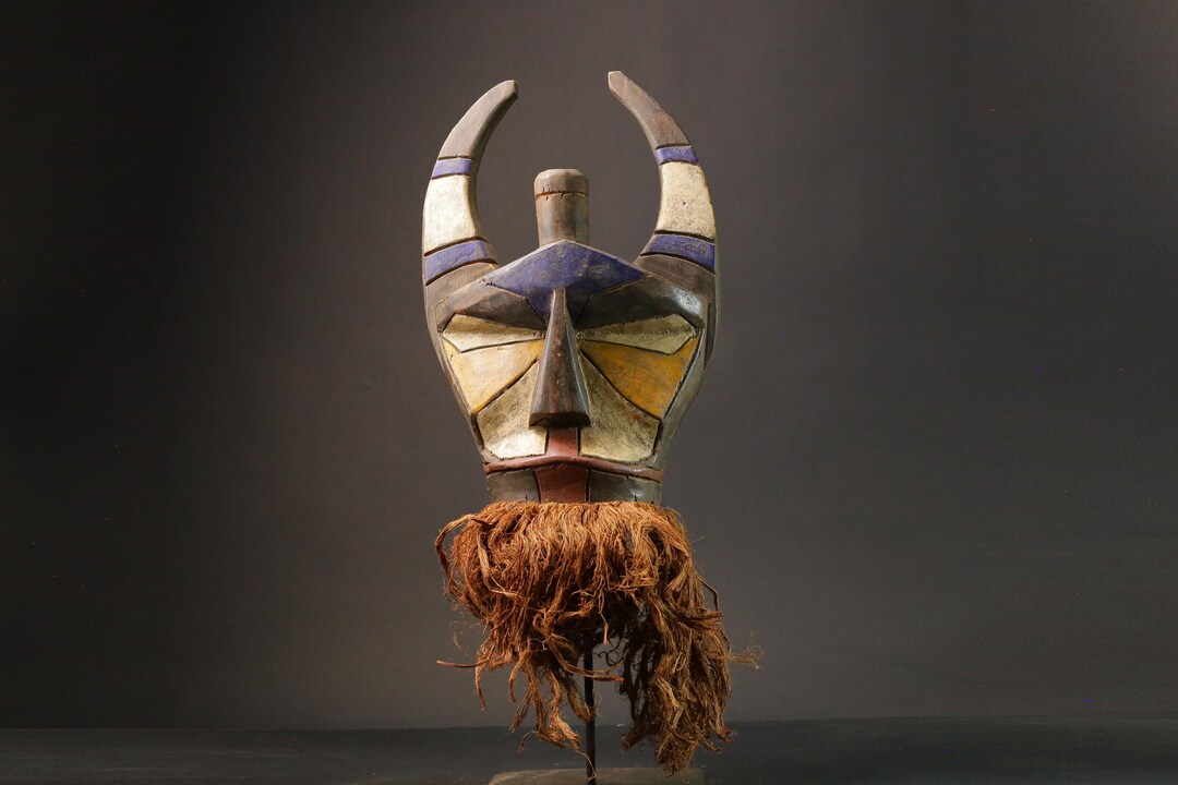 African Mask Nigeria Rare Age and Use Eket Wall Mask Traditional Masks ...
