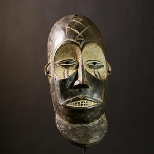 Authentic African Bayaka Tribal Mask Decorative Art Wall Hanging Unique ...