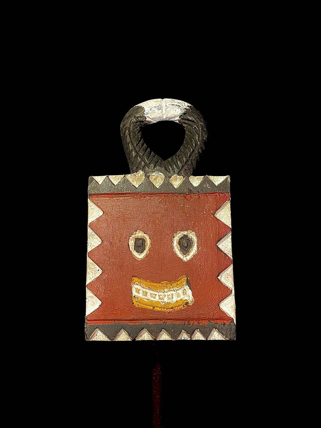 African Mask Wall Hanging Vintage Art Tribal One Piece Home Décor Face ...