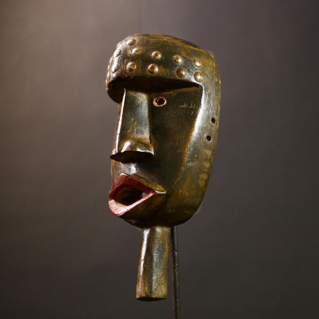 African Vintage Mask | Fang Tribe | Gabon Traditional Style | Wooden ...