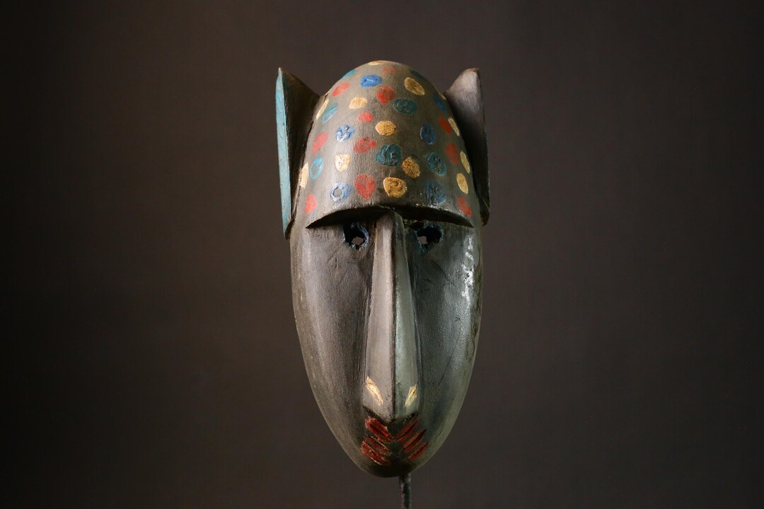 African Mask Unique Mask Bwami Society Tribal Art Home Decor From Congo ...