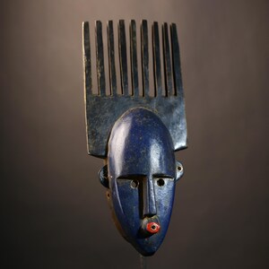 African Vintage Artisan Mask | Traditional Wall Art | Bambara Antique ...