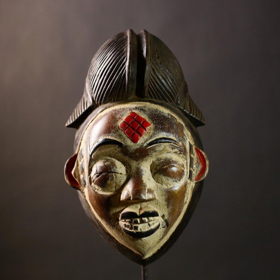 African Puno Okuyi Gabon Tribal Wall Mask | Eclectic Home Décor ...