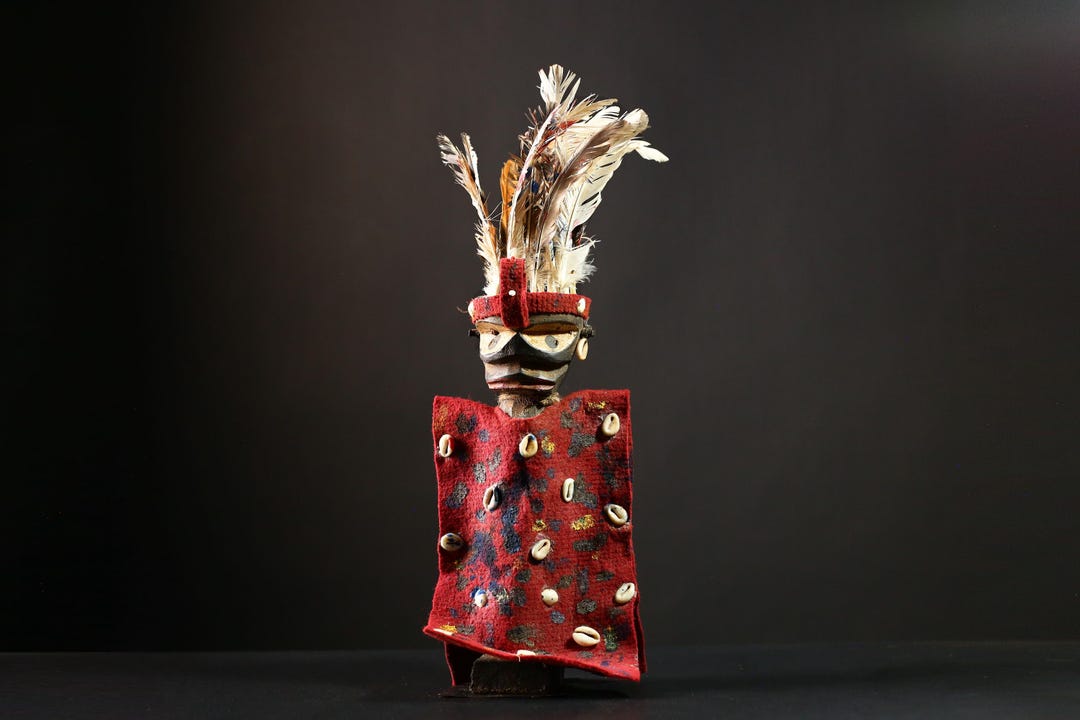 Africa Nkondi Nkisi Statue Unique Voodoo Art Sculpture Authentic Tribal ...