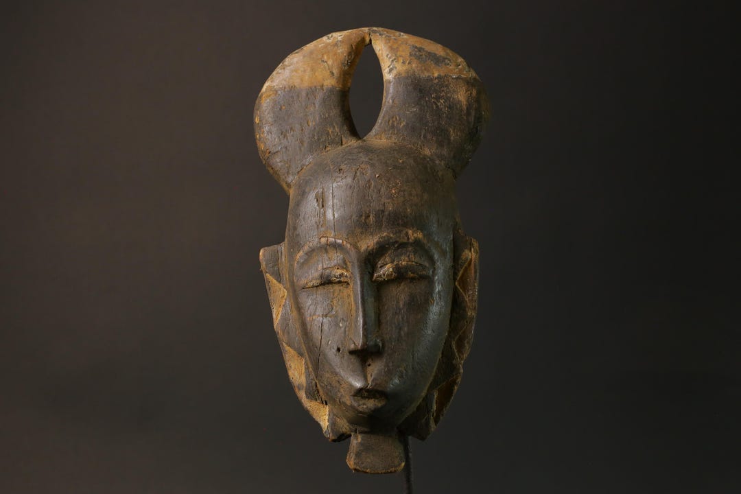 African Mask Use Tribal Masks Baule Wooden Mask Face Masks Primitive ...