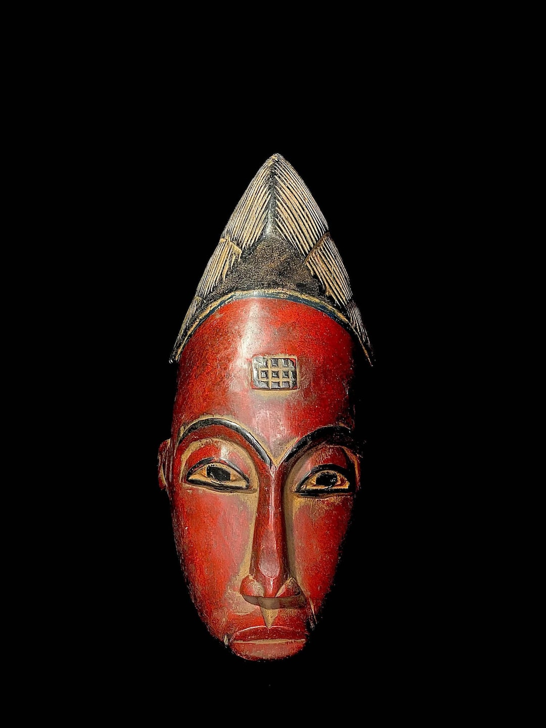 African Tribal Face Mask Wood Hand Carved Wall Hanging Guro - Etsy