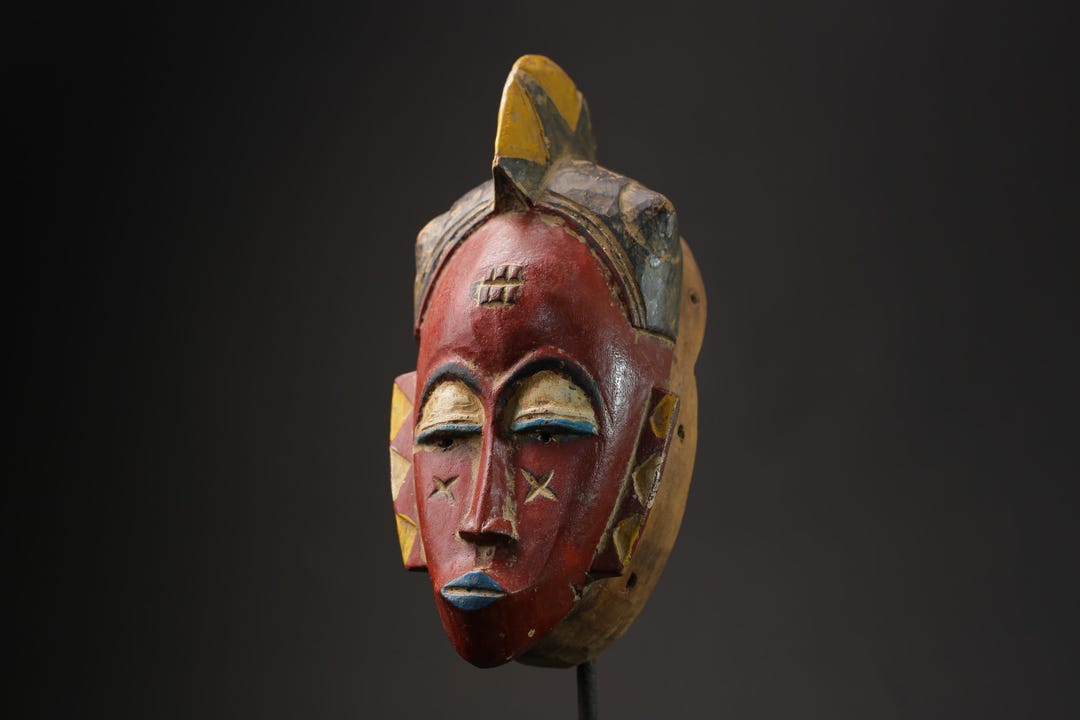 African Tribal Wood Masks Guro Vintage African Mask Large African Mask ...