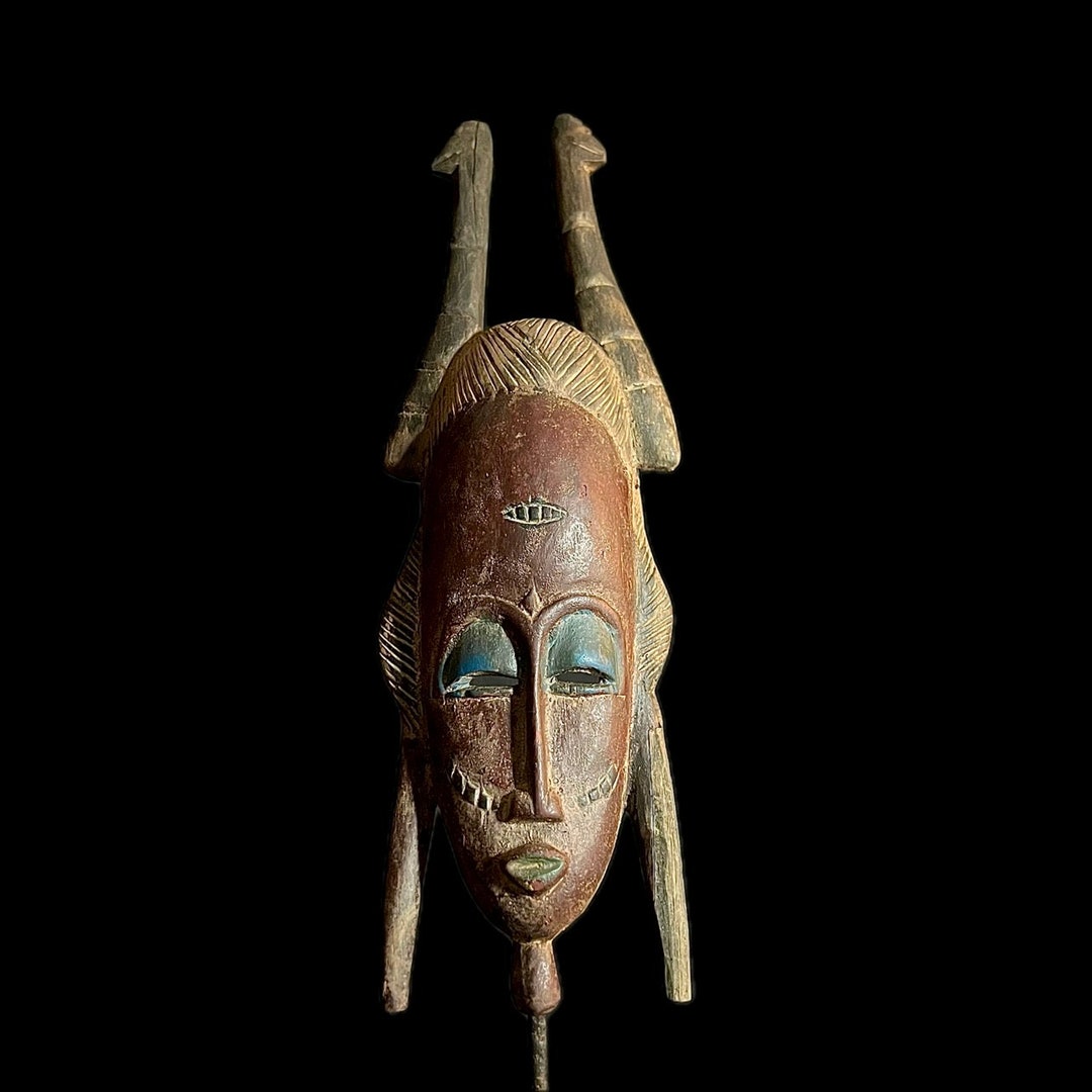 African Art Wall African Mask Traditional Vintage Art Tribal One Piece ...