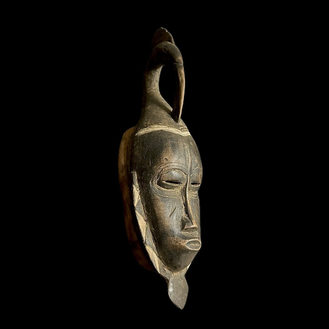 African Wooden Hand Carved Vintage Wall Mask African Art Guro Yaure ...