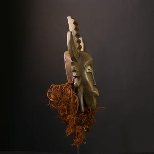 African Senufo Kalao Mask | Hand-carved Wooden Tribal Wall Art ...