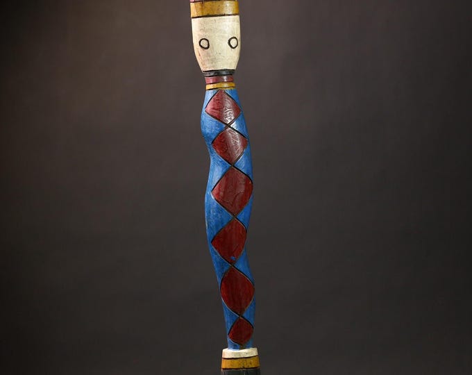 Hand-carved Dan Ceremonial Staff: Ivory Coast Tribal Art-g1635 - Etsy