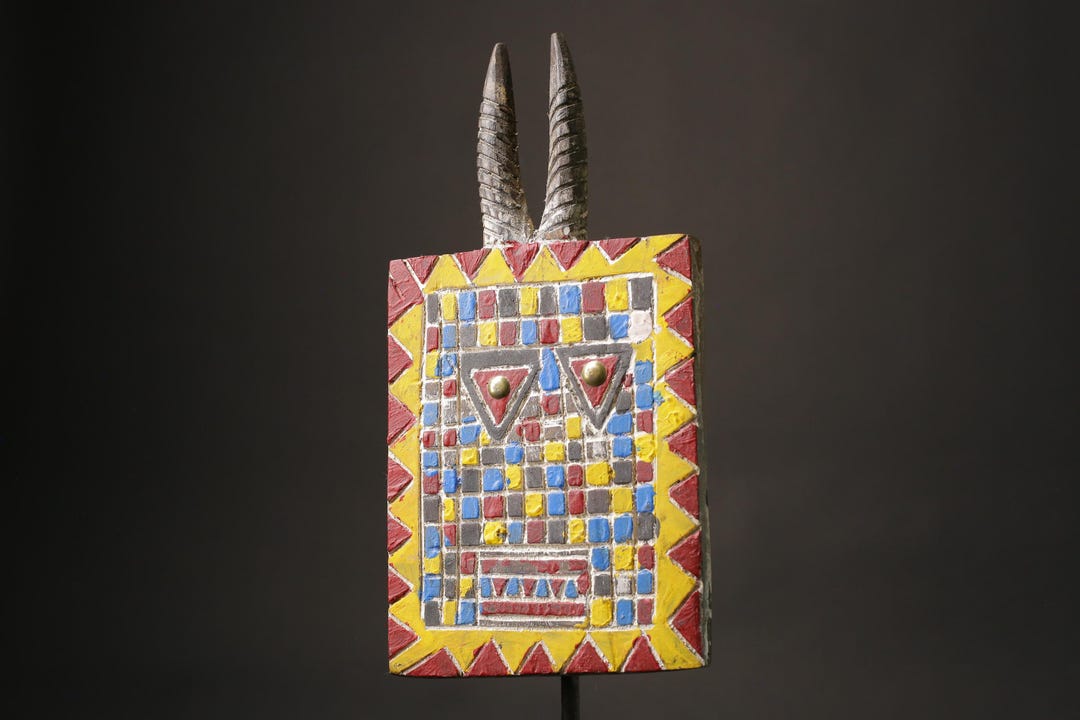 African Mask Wood African Real Figure Vintage African Masks for Wall ...