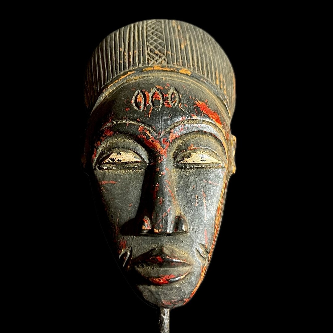 African Vintage Hand Carved Antique Tribal Guro Tribe African Mask ...