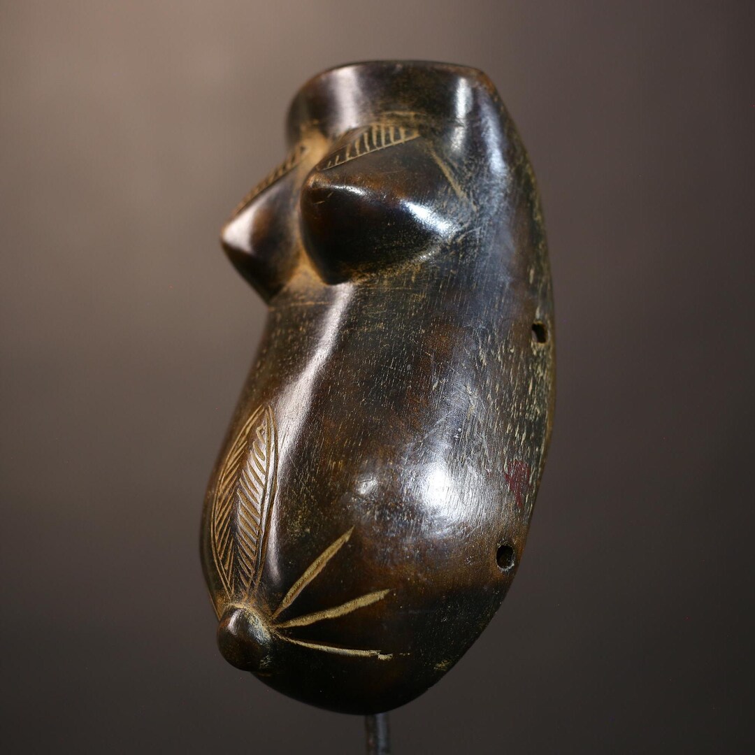 African Vintage Makonde Mask | Hand-carved Tribal Art | Unique Wall ...