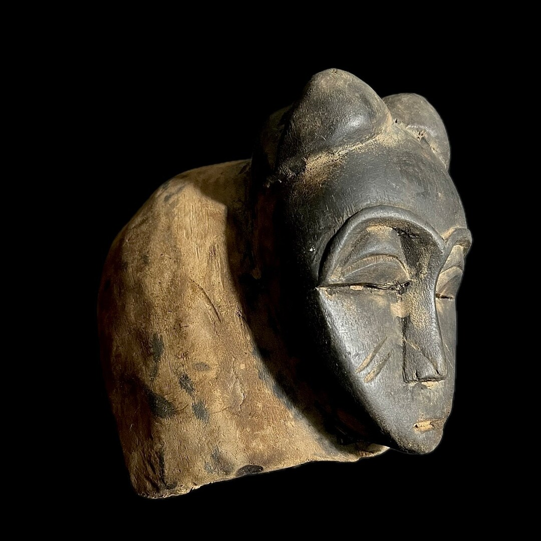 African Mask From the Guru Tribe Tribe Art Vintage Baule Mask Wall ...