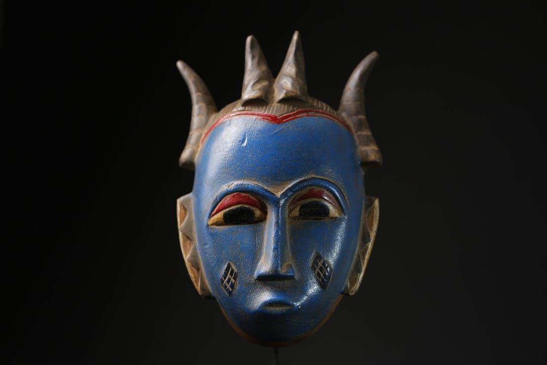 African Mask From the Guru Tribe Art Baule Mask Wall Tribal Masks for ...