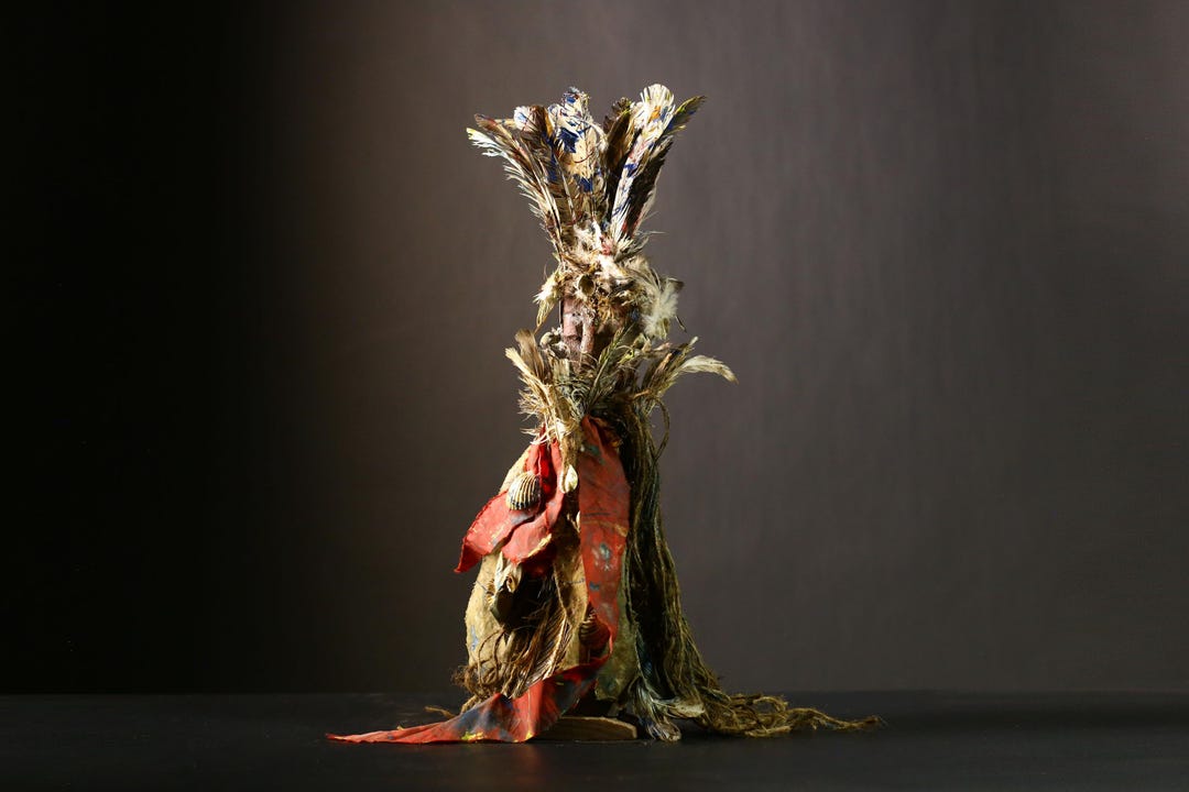 African Wooden Figures | Nkisi N'kondi Tribal Art | Hand Carved Statues ...