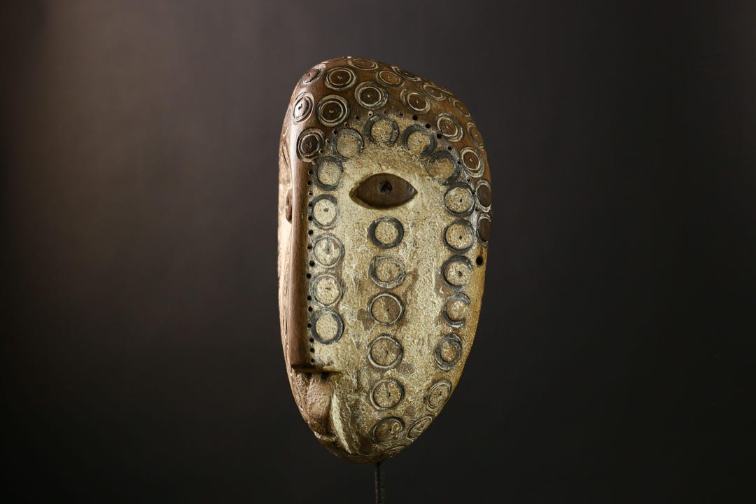 African Bwami Mask - Unique Handcrafted Wooden Tribal Wall Art From ...